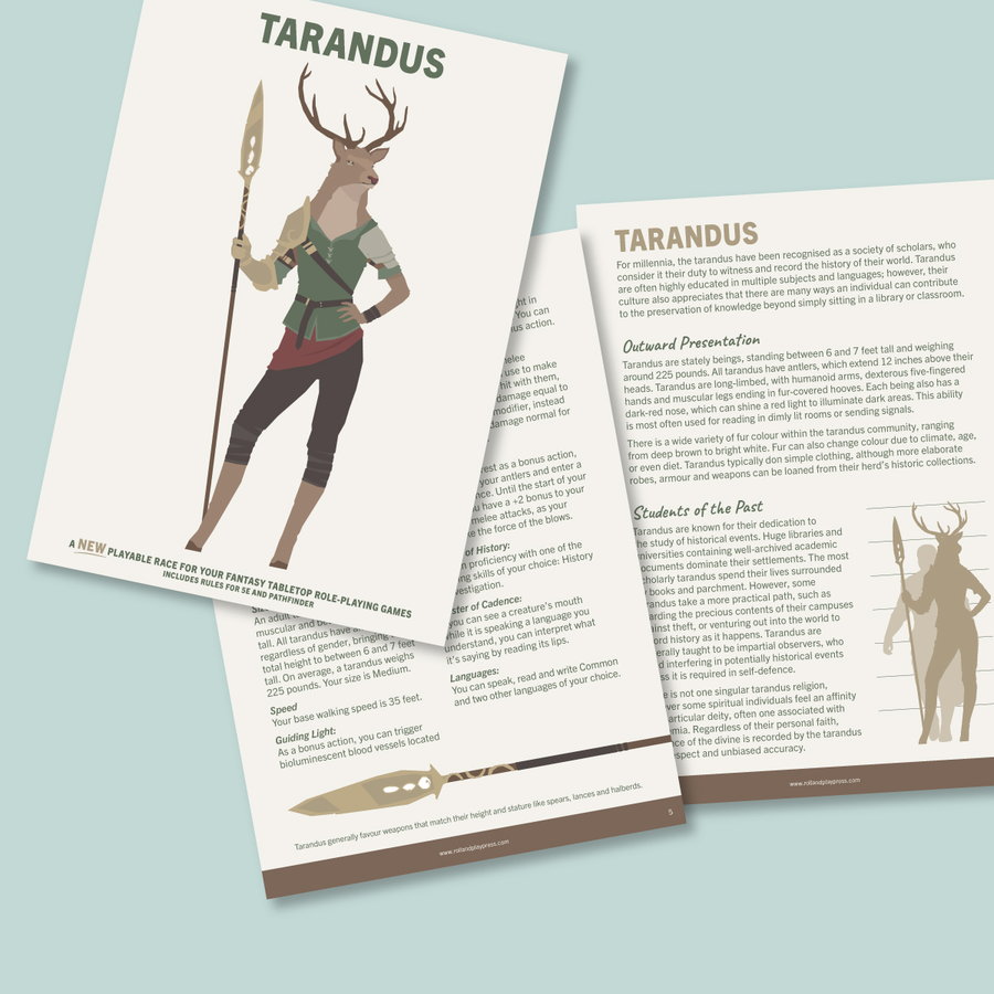 One-Shot Wonders: Pre-Generated Characters