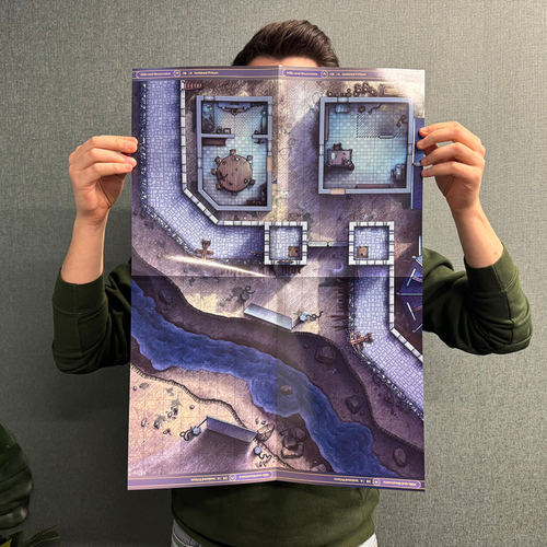 The Map Library - 100 Dry-Erase DnD Maps